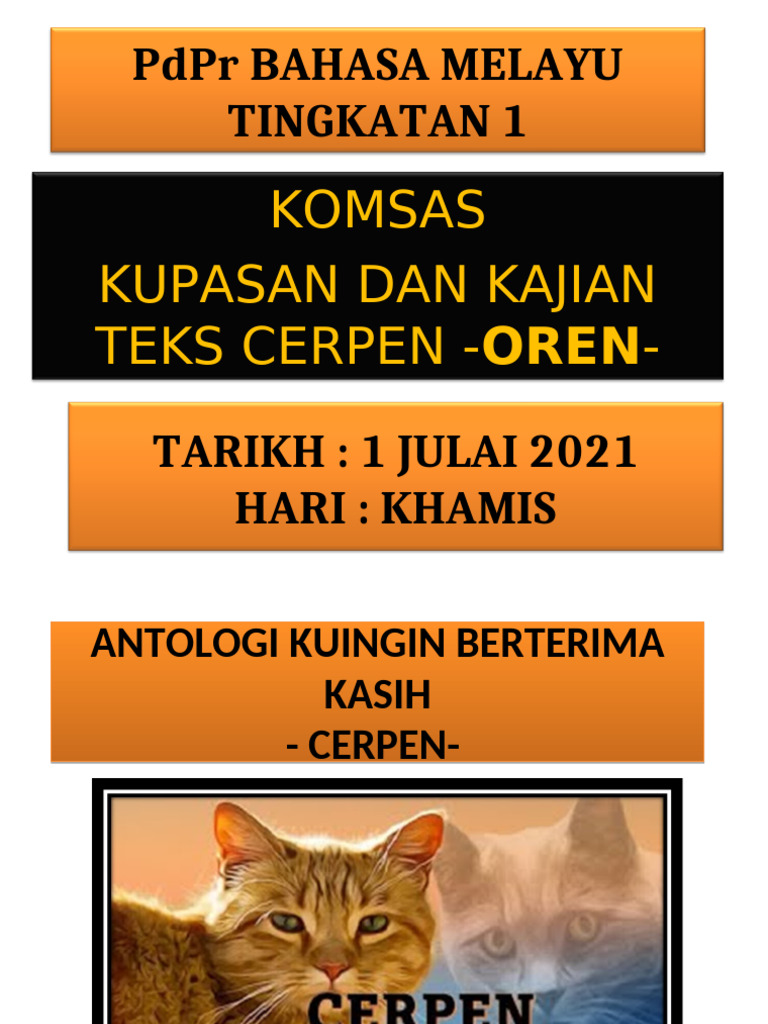 Nota Cerpen Oren | PDF