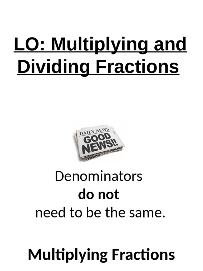 Introduction Multiply Divide Fractions | PDF