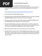 Costume Design Template for Students | PDF