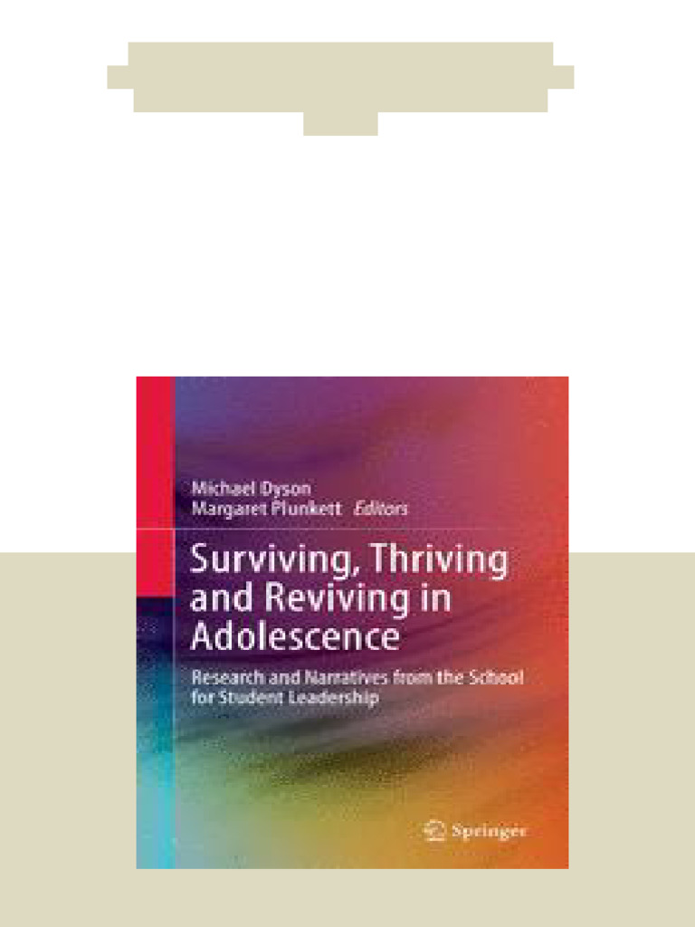 Surviving Thriving and Reviving in Adolescence Research and Narratives ...