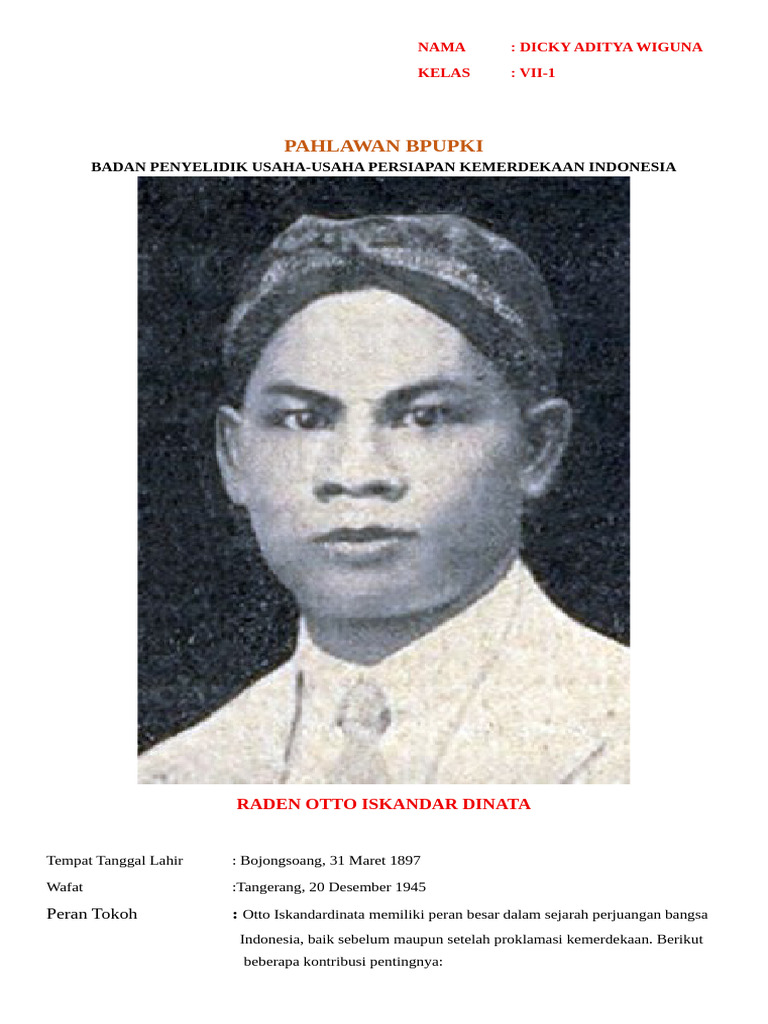 Pahlawan Nasional: Otto Iskandardinata | PDF