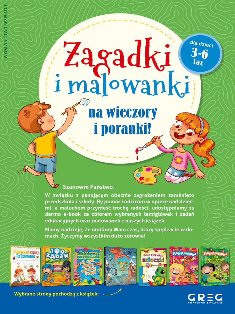 Zagadki I Malowanki Na Wieczory I Poranki! - Bezplatny Ebook Od ...