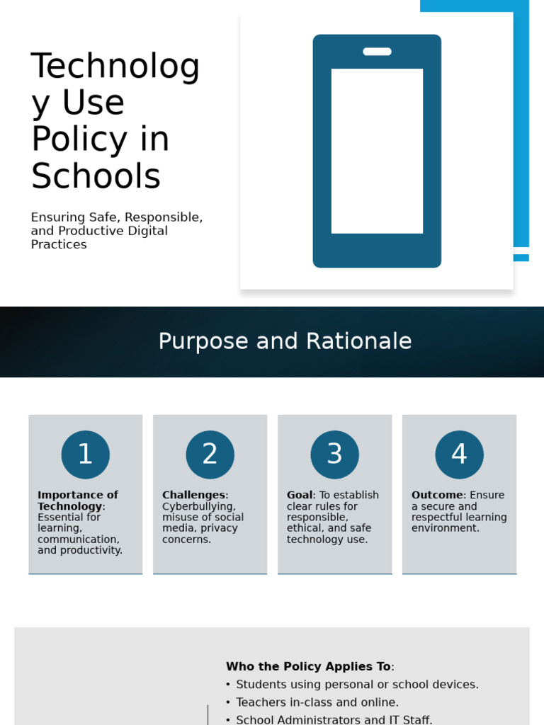 Mock Policy - Technology Use | PDF | Privacy | Cyberbullying
