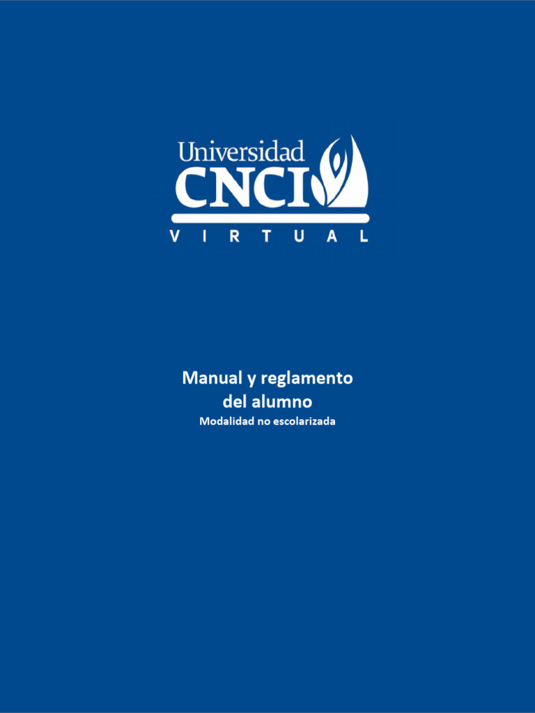 Manual y Reglamento Del Alumno No Escolarizado (14-Feb-24) 2 | PDF ...