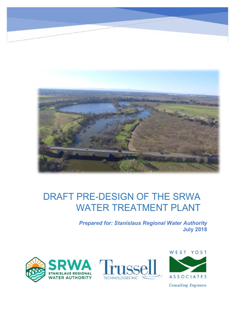 SRWA Water Treatment Plant Design Memo | PDF | Water Purification ...