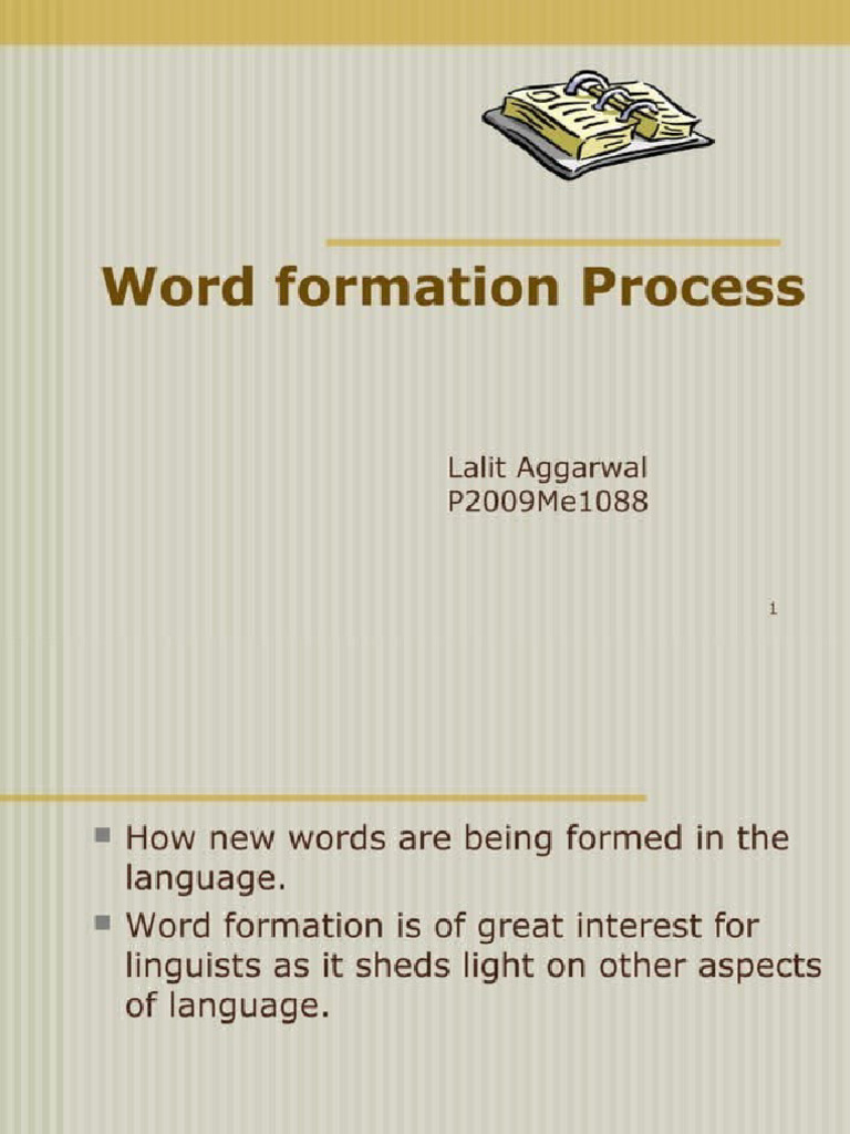 Word Formation Process | PDF