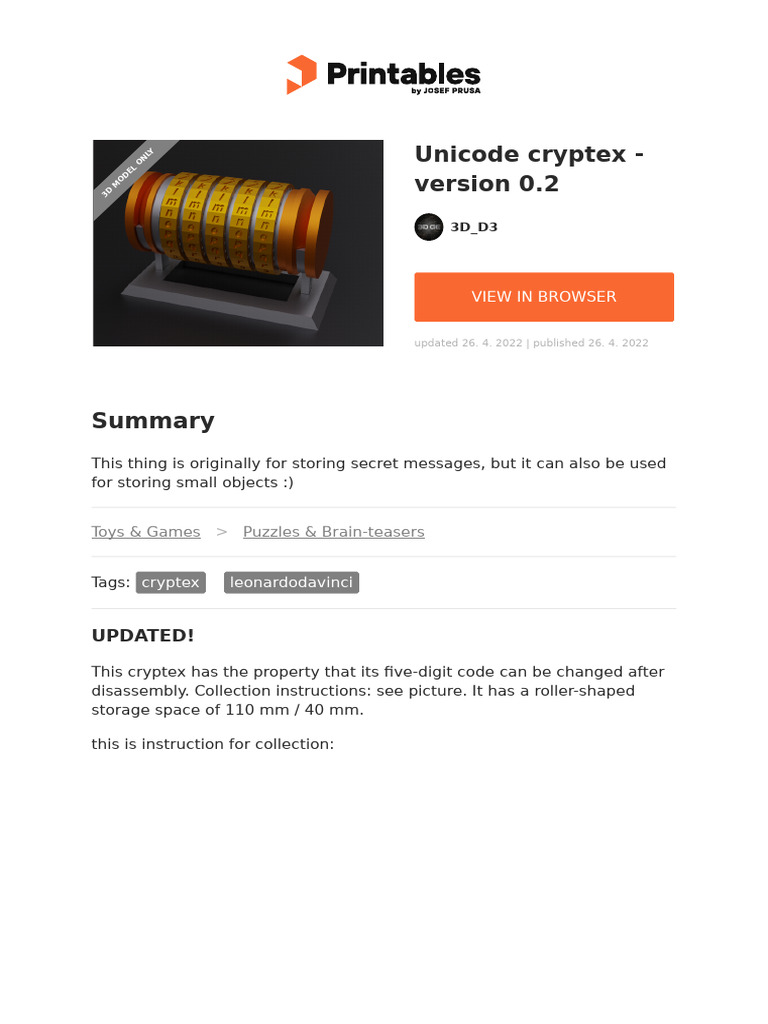 Unicode Cryptex Version 02 | PDF