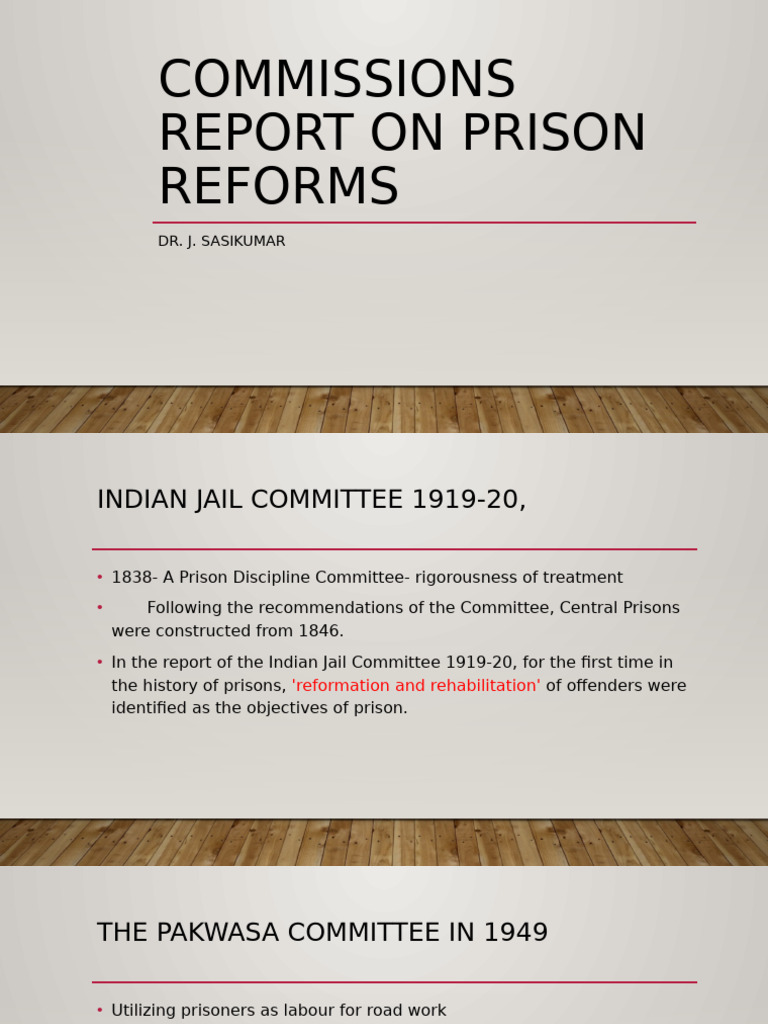 Indian Prison Reform Reports Overview | PDF | Bail | Prison