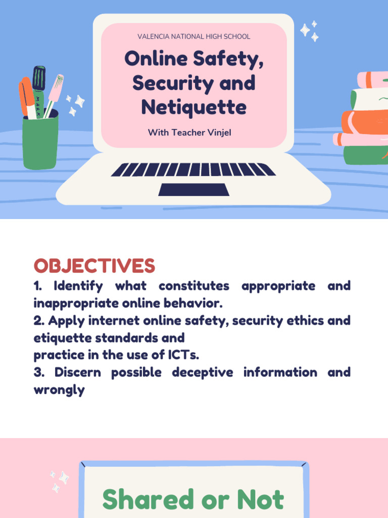 Lesson 2 Online Safety Security and Netiquette | PDF | Malware ...