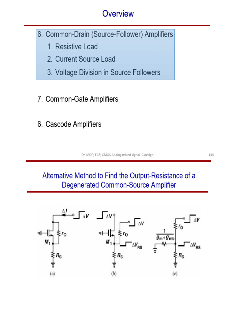 Unit-1 Mixed Signal Ic Design | PDF | Amplifier | Mixed Signal Integrated Circuit