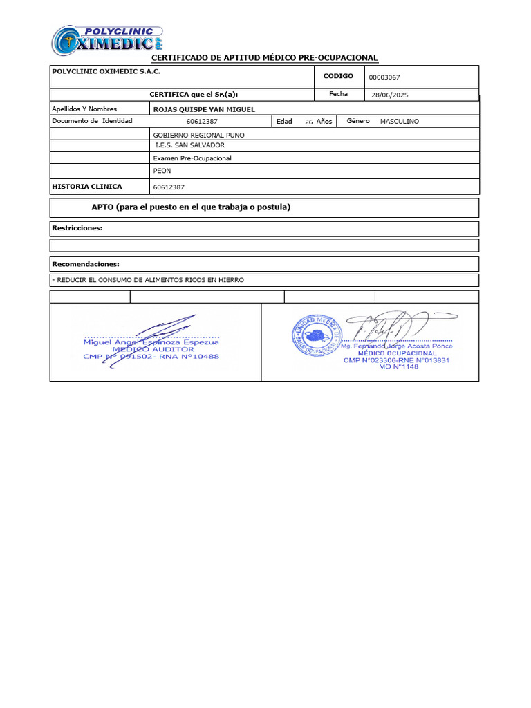 Rojas Quispe Yan Miguel - Aptitud | PDF