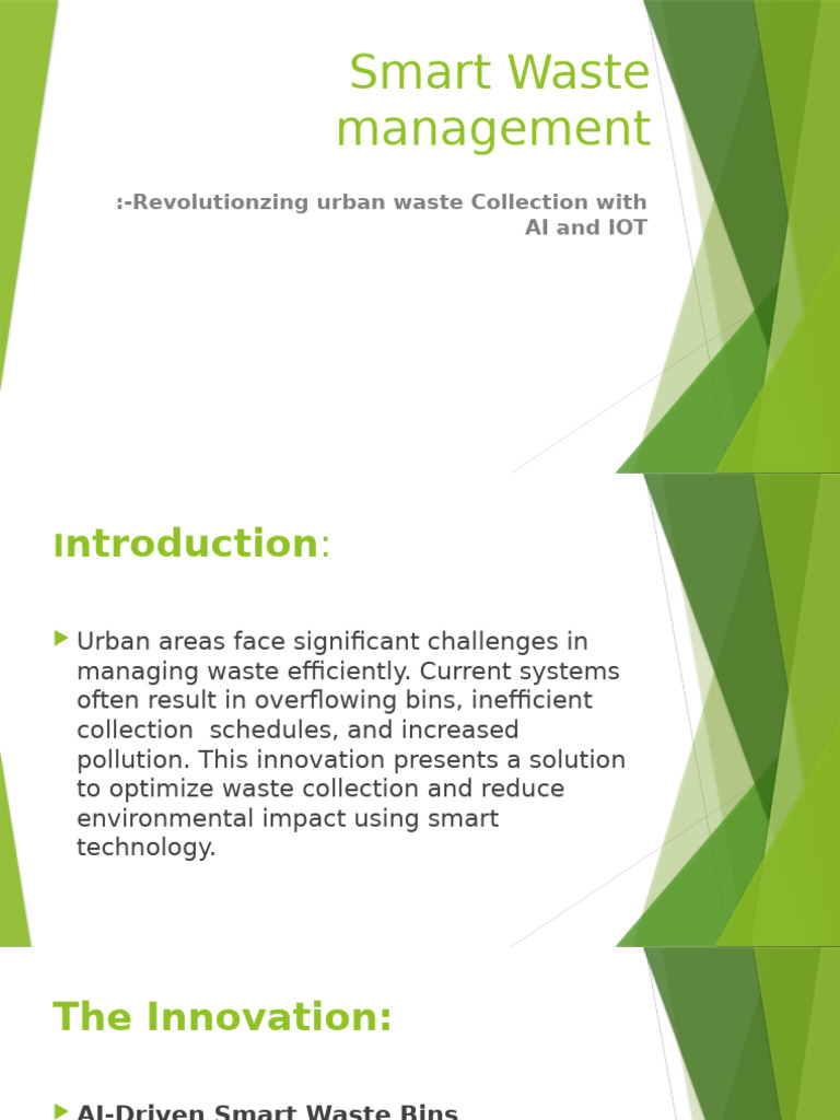 AI-Powered Smart Waste Management | PDF | Internet Of Things ...