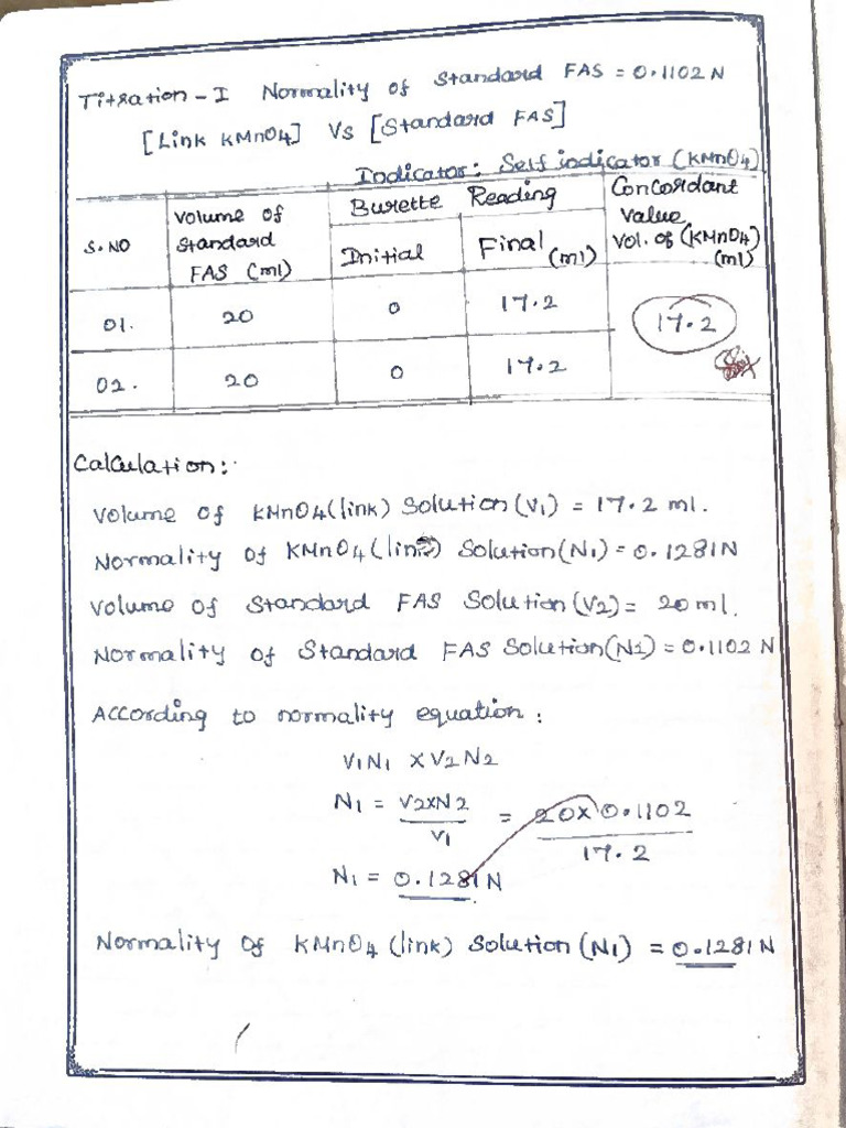 Chemistry Quantitative Analysis 1 To 5 | PDF