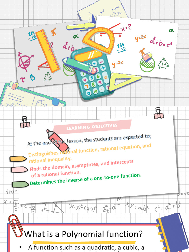 Rational Function Domain Asymptotes X and y Intercepts | PDF ...