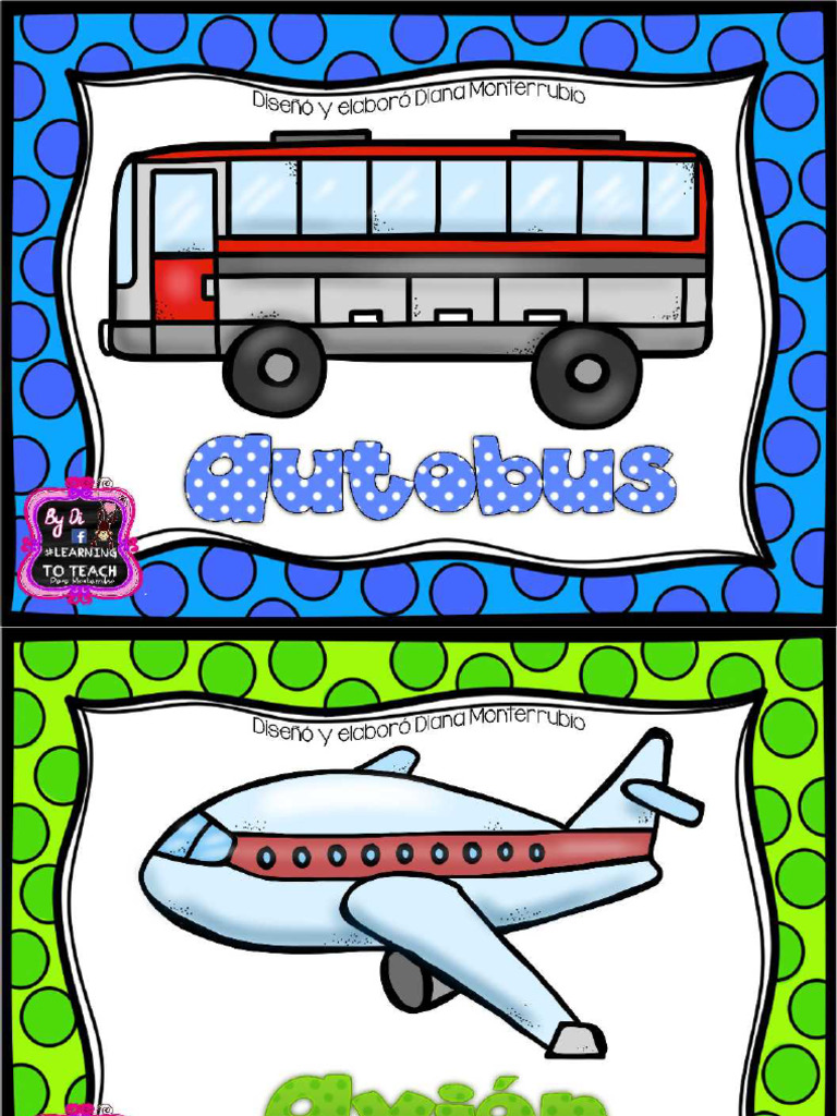 64 Cards Medios de Transporte | PDF