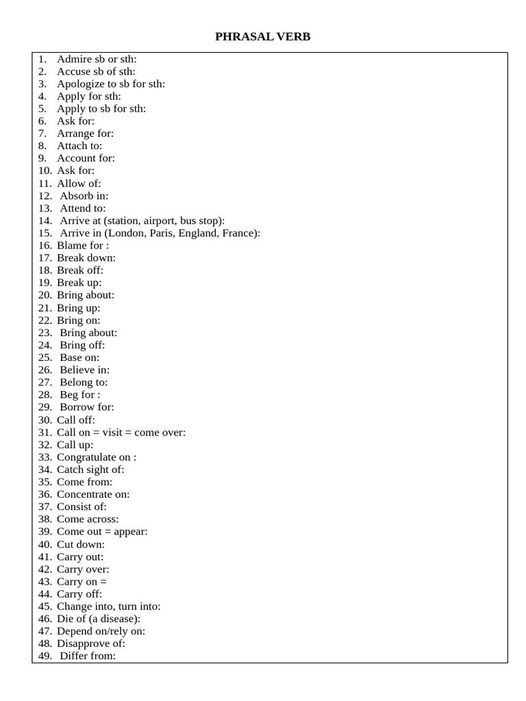 Phrasal Verbs 2 | PDF