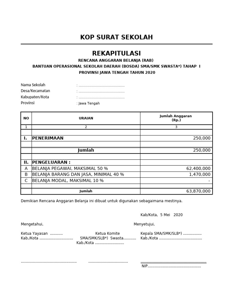 Rab Bosda THP 1 2024 | PDF