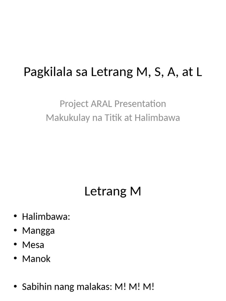Letrang M S A L Presentation | PDF