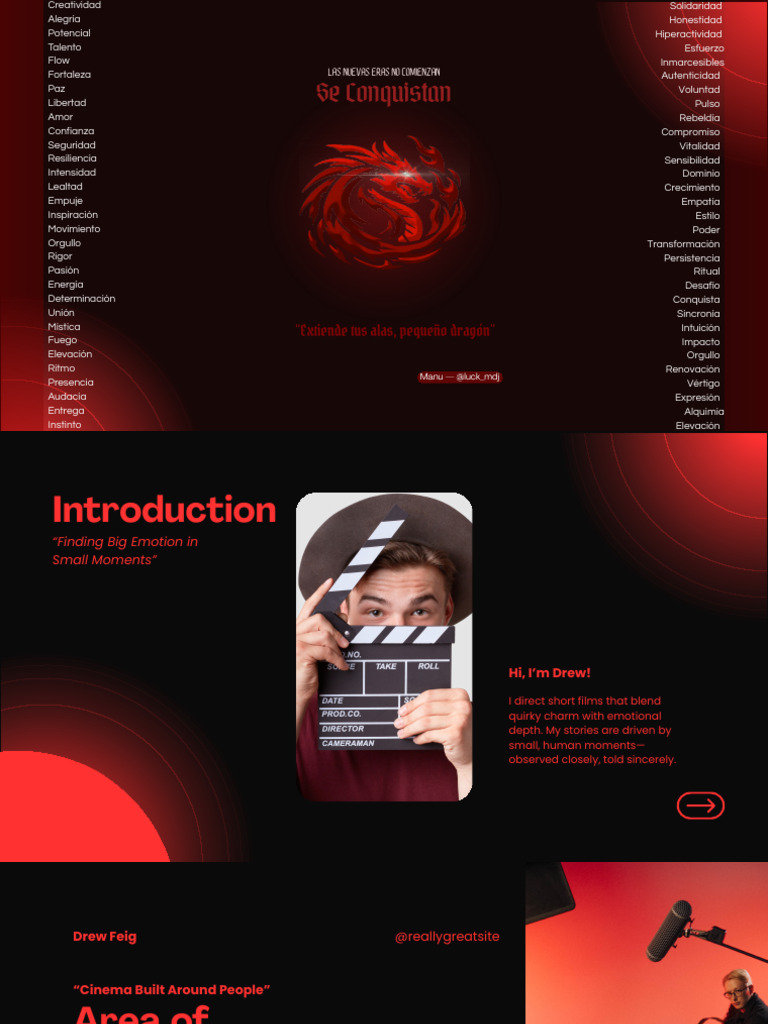Red and Black Modern Creative Portfolio Presentation - 20250919 ...
