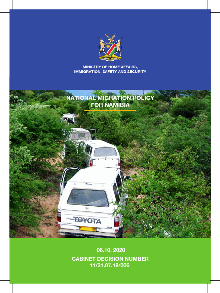 Namibia National Migration Policy 2020 | PDF | Human Migration ...