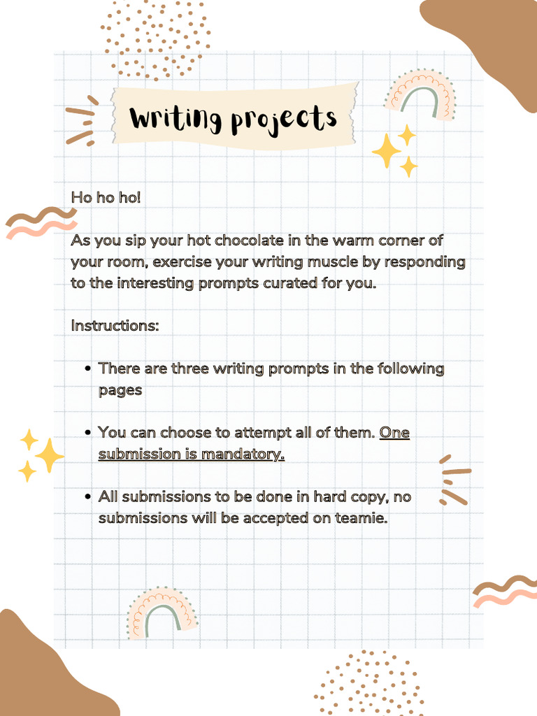 Task 3 - Writing Projects | PDF