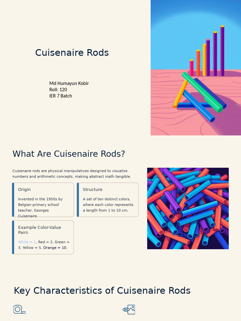 Understanding Cuisenaire Rods in Education | PDF | Mathematics | Learning