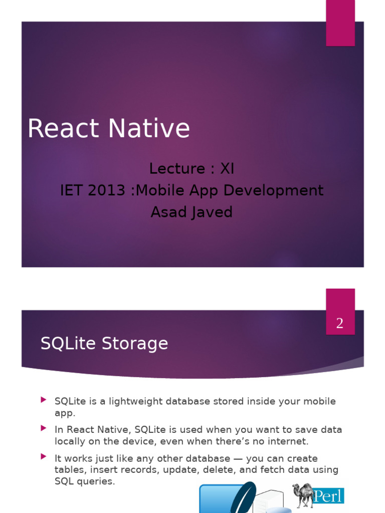 Lecture 11 - SQLite Storage-1 | PDF | Mobile App | Databases