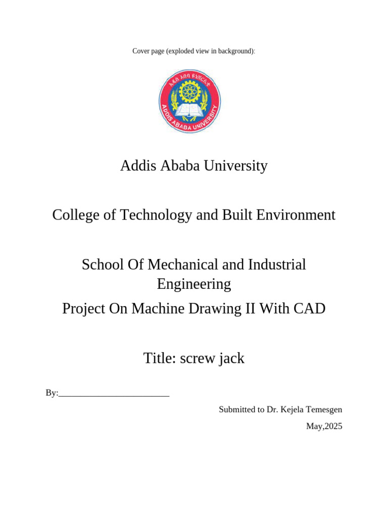 Screw Jack Assembly Drawing Guide | PDF