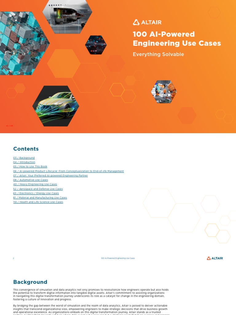 Altair's AI Engineering Use Cases | PDF | Simulation | Artificial ...