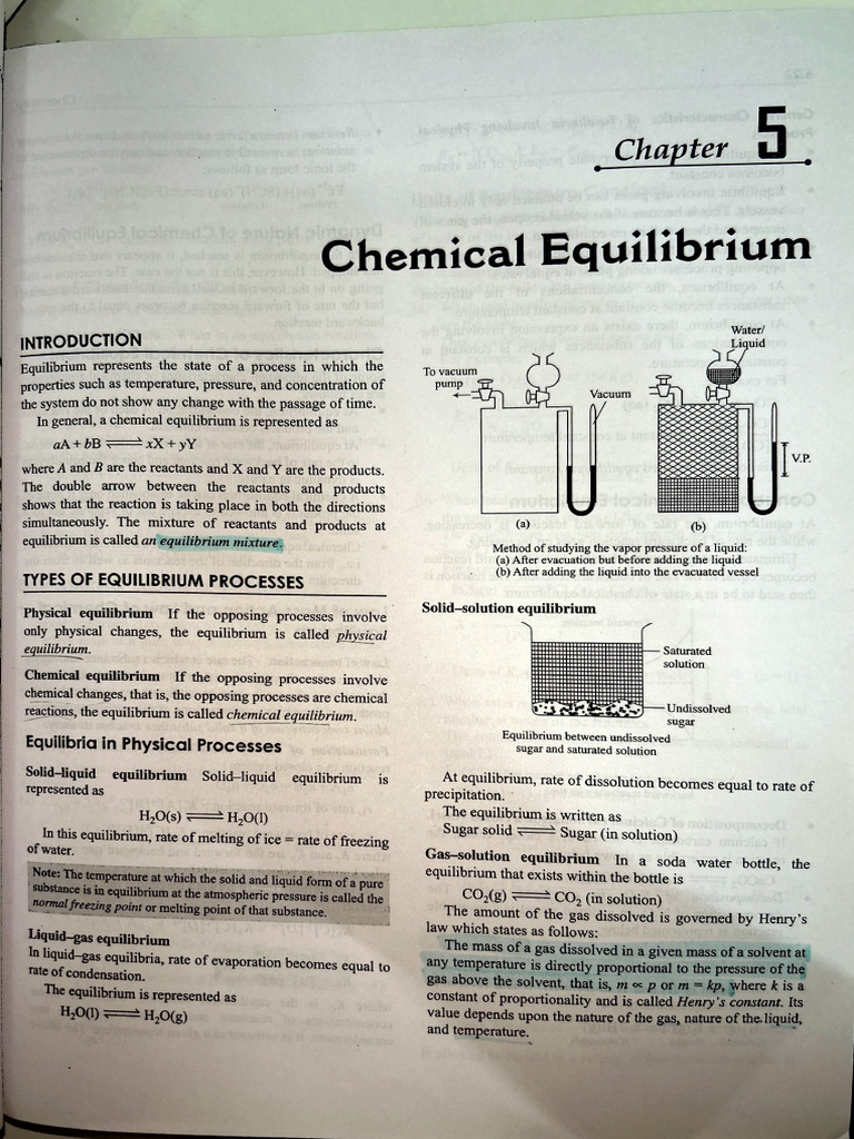 Chemical Equilibrium | PDF