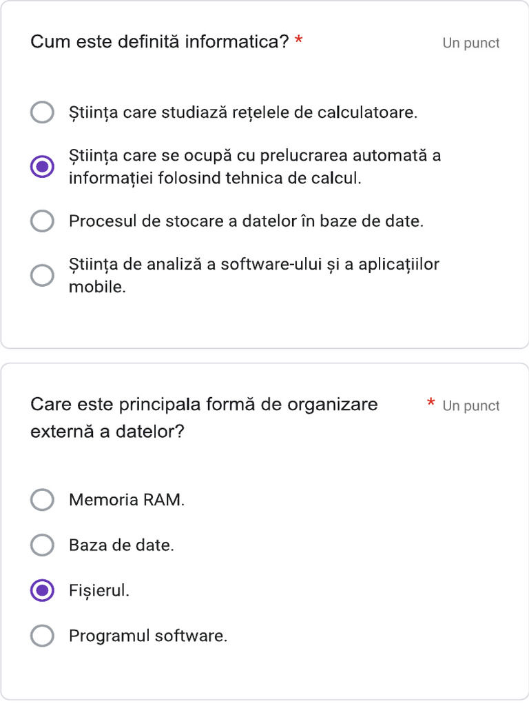 Testul de Autoevaluare 2 | PDF