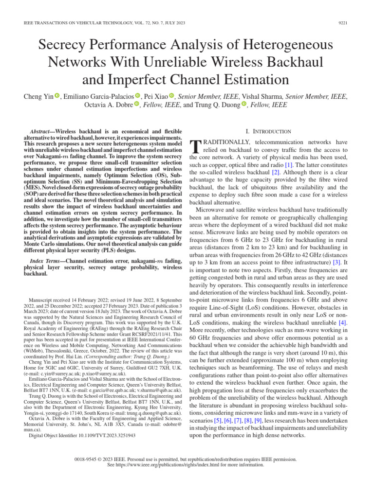 Important Secrecy Performance Analysis of Heterogeneous Networks With ...