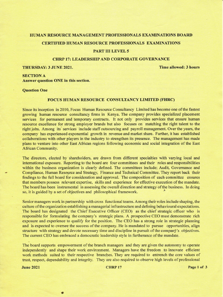 CHRP 017 - L C G - June 2021 | PDF