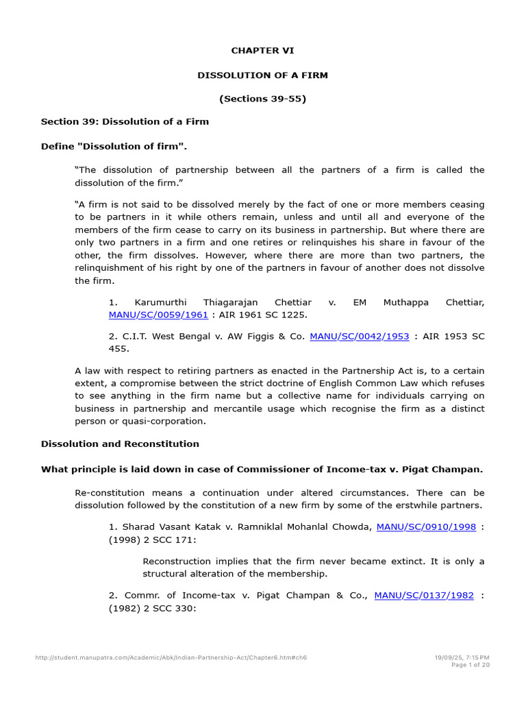 Understanding Firm Dissolution Laws | PDF | Partnership | Bankruptcy