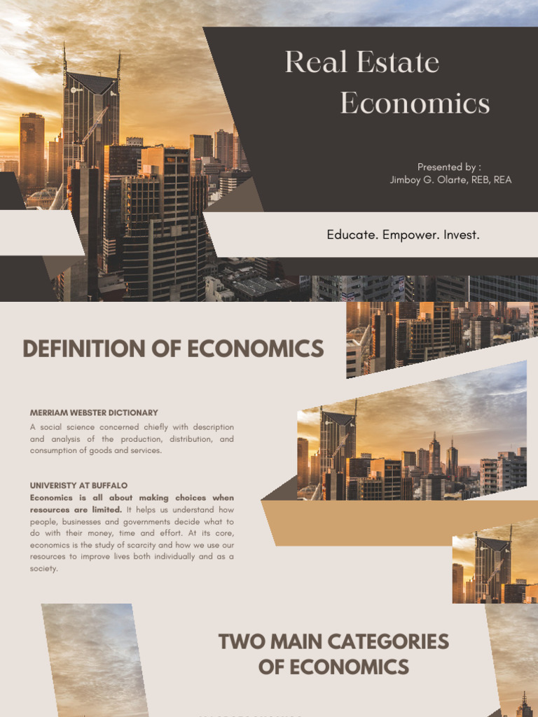 File 1 Real Estate Economics | PDF | Economics | Market (Economics)