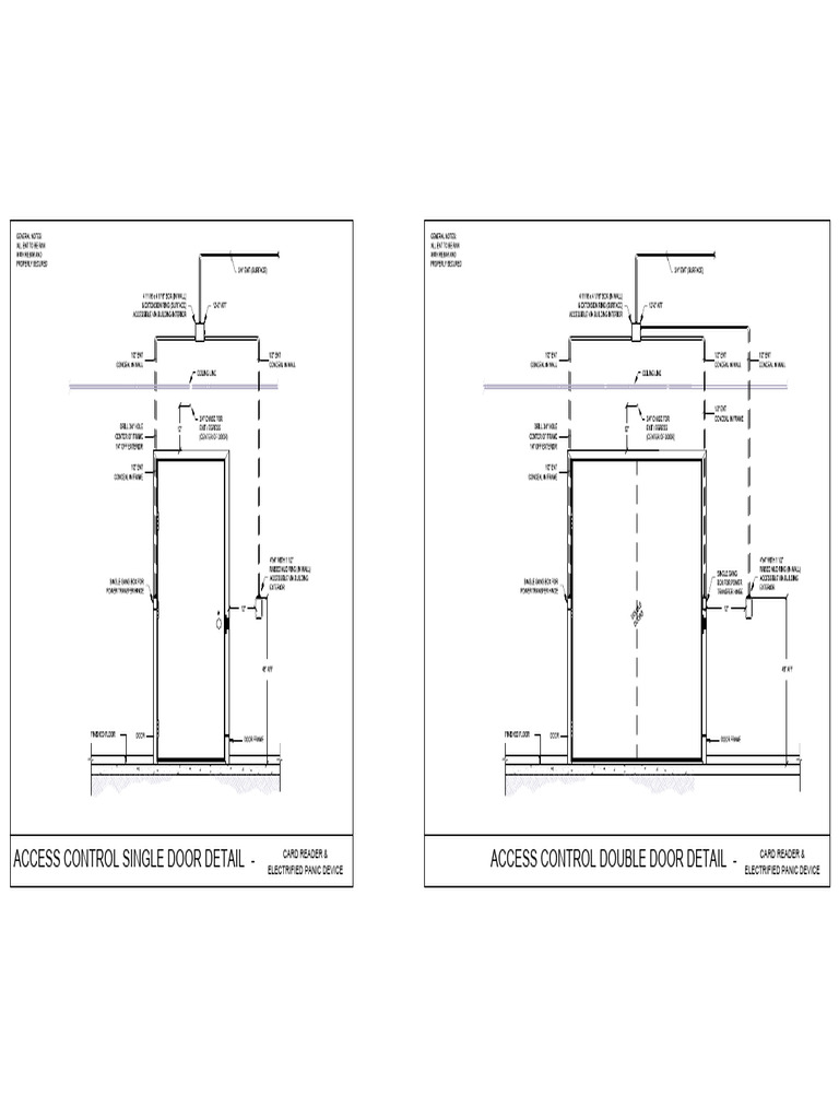 Access Control Door Details | PDF | Door | Civil Engineering