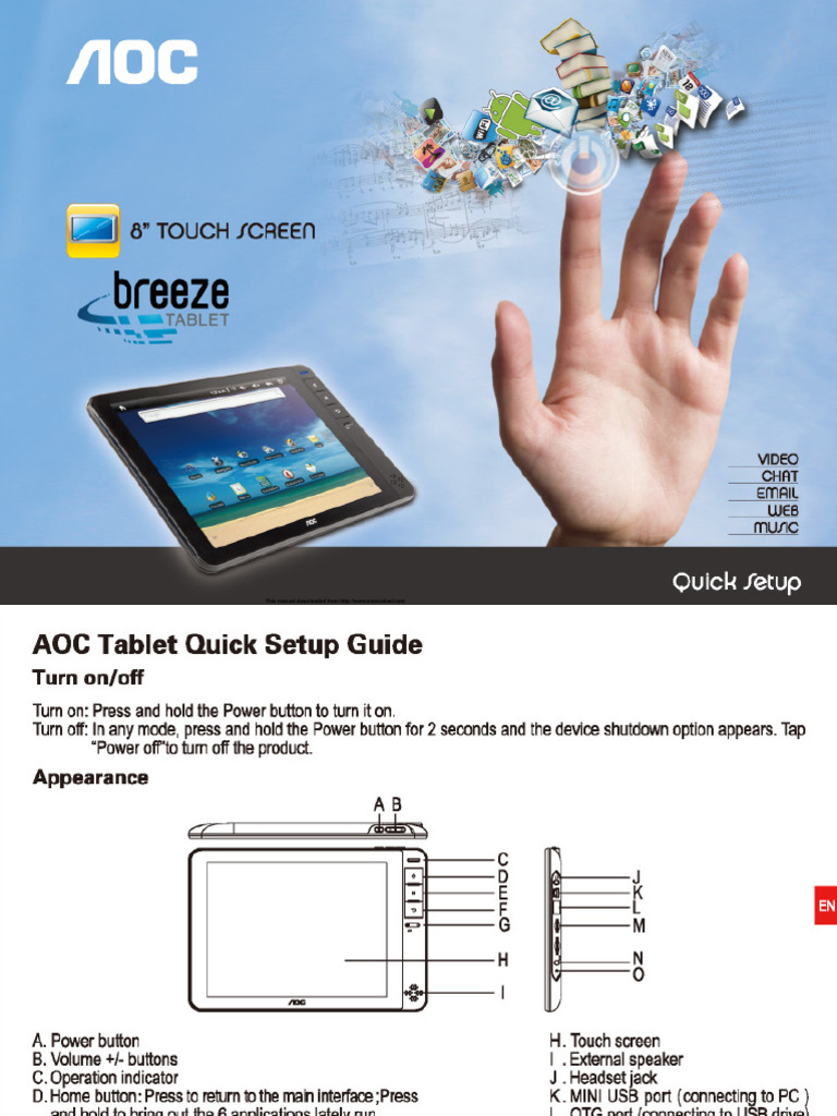 Manual Tablet AOC Breeze | PDF