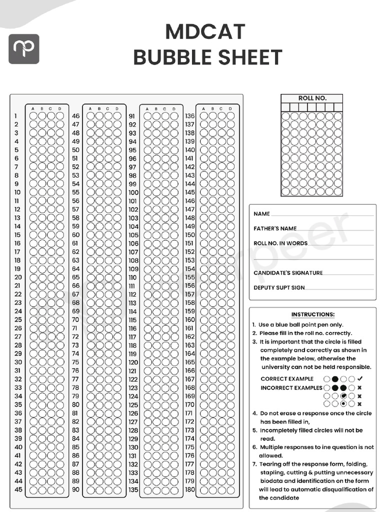 Bubblesheet | PDF