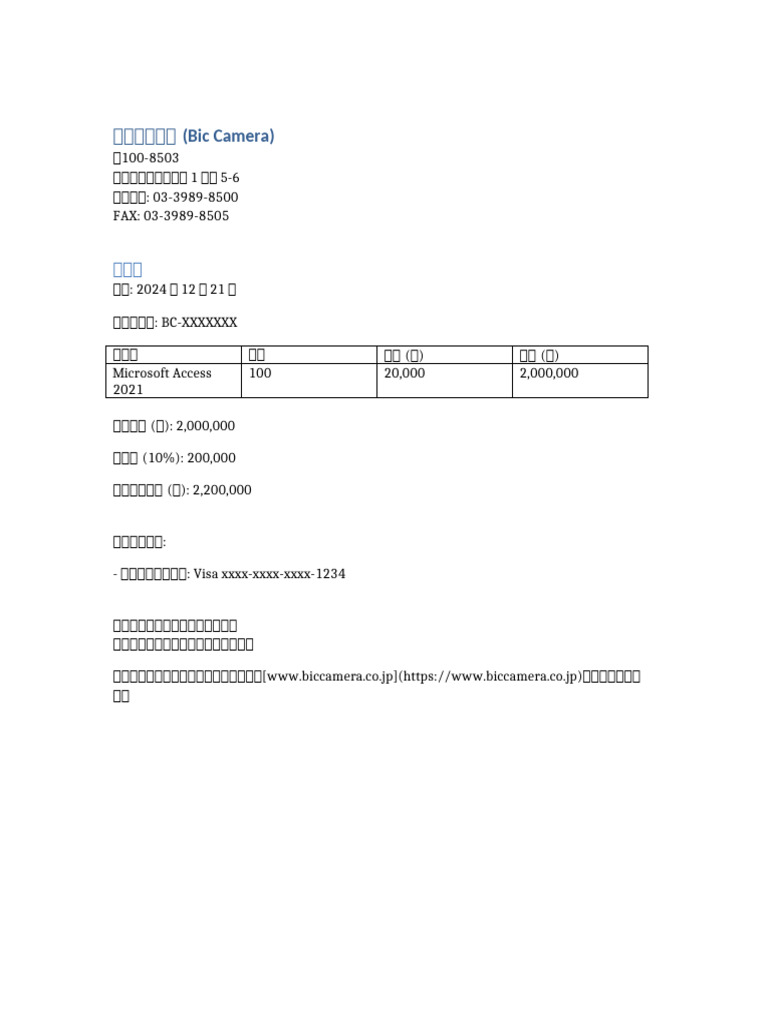 Bic Camera 2 | PDF