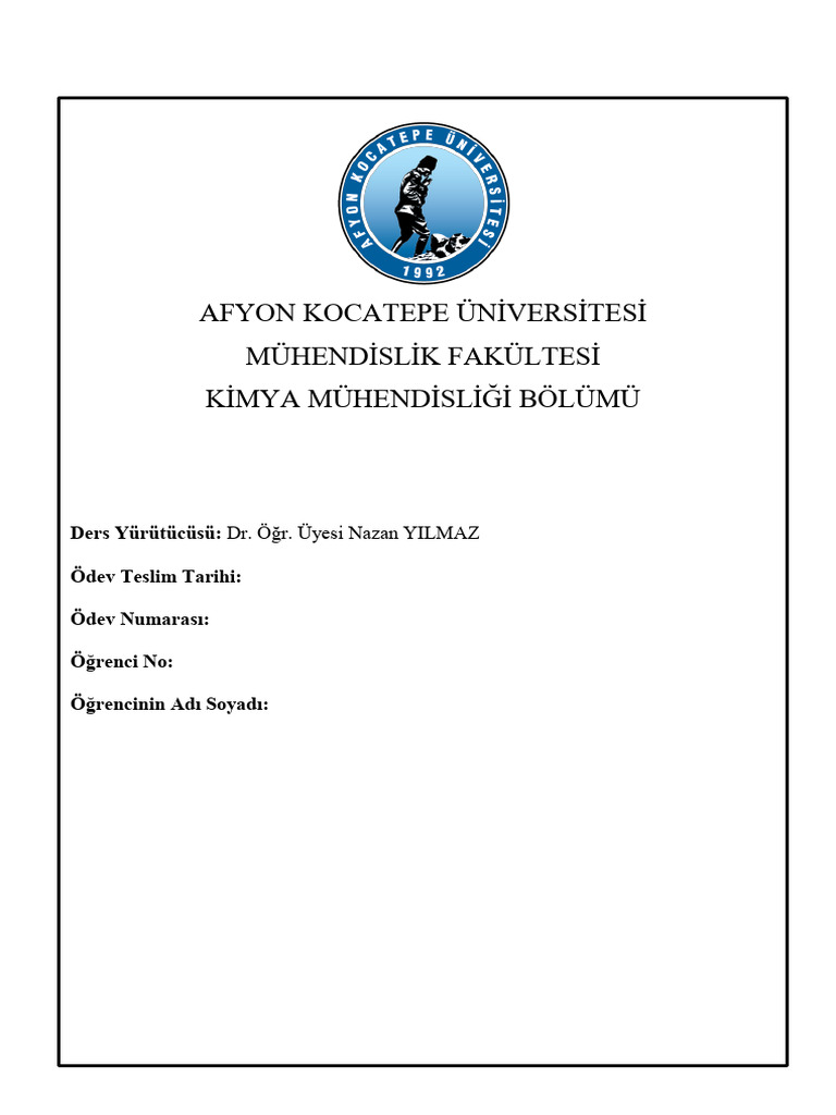 Odev Kapak | PDF