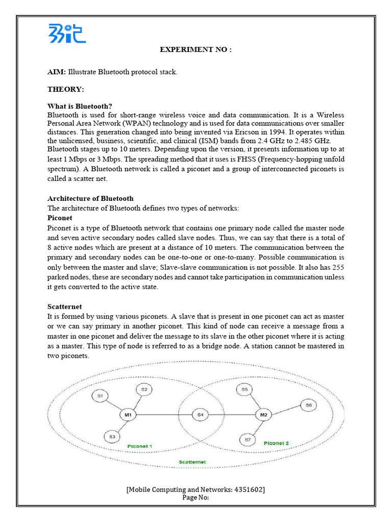 Bluetooth Protocol Stack Overview | PDF | Bluetooth | Computer Network