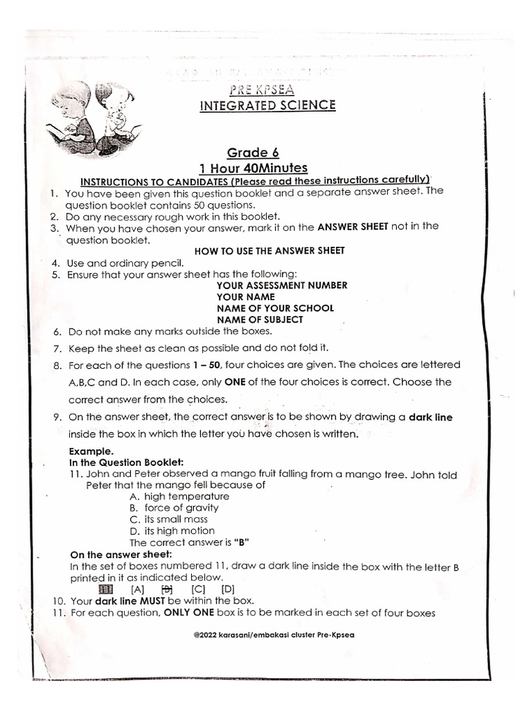 Integrated Science Grade 6 | PDF