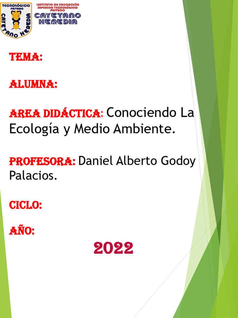 Importancia de la Ecología y Medio Ambiente | PDF | Ecología | Entorno ...