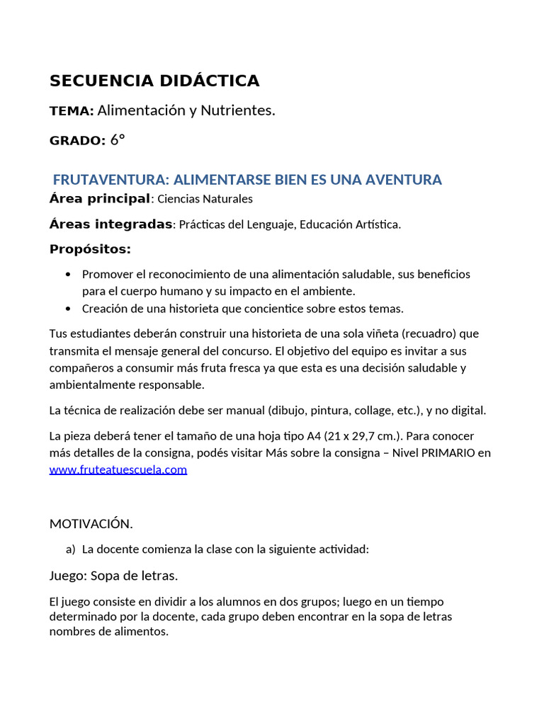 Sopa de letras: dieta saludable | PDF | Alimentos
