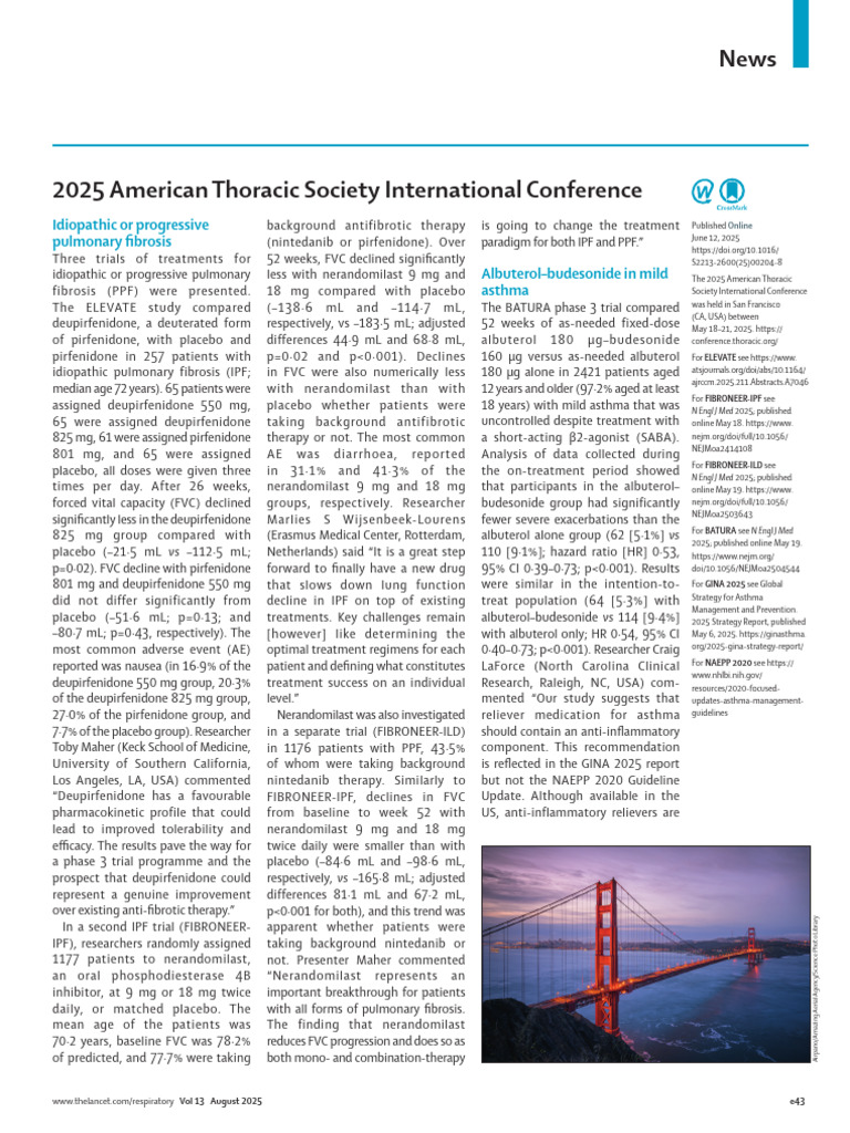 2025 ATS Conference Highlights on Asthma | PDF | Diseases And Disorders ...