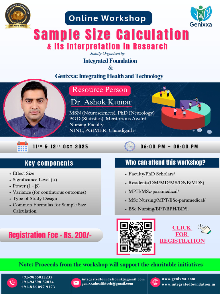 Sample Size Calculation Workshop 2025 | PDF | Sample Size Determination ...