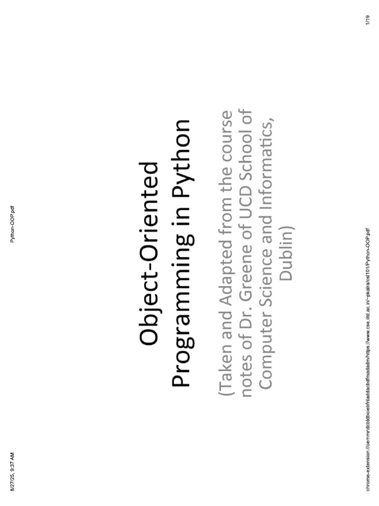Oops Py | PDF
