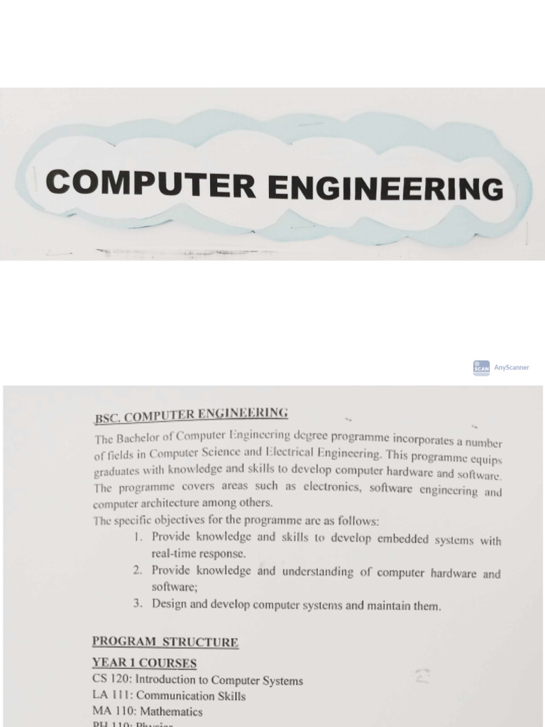 Computer Engineering Courses (1-4) | PDF