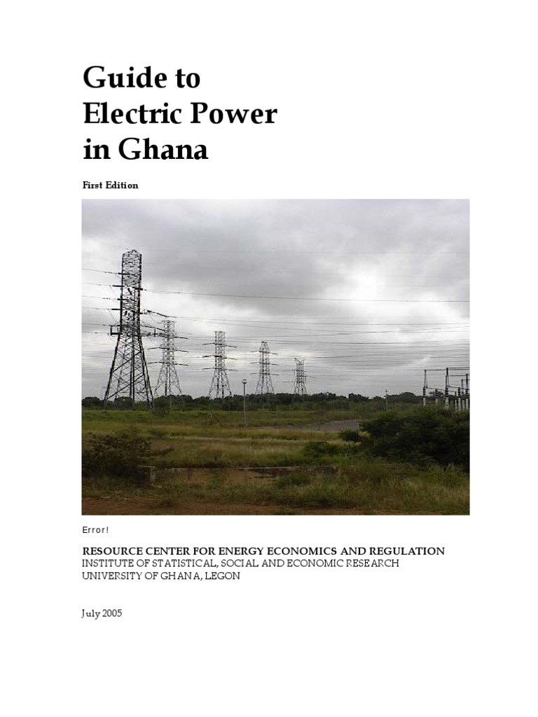 Guide To Electric Power in Ghana | PDF | Social Science | Technology ...