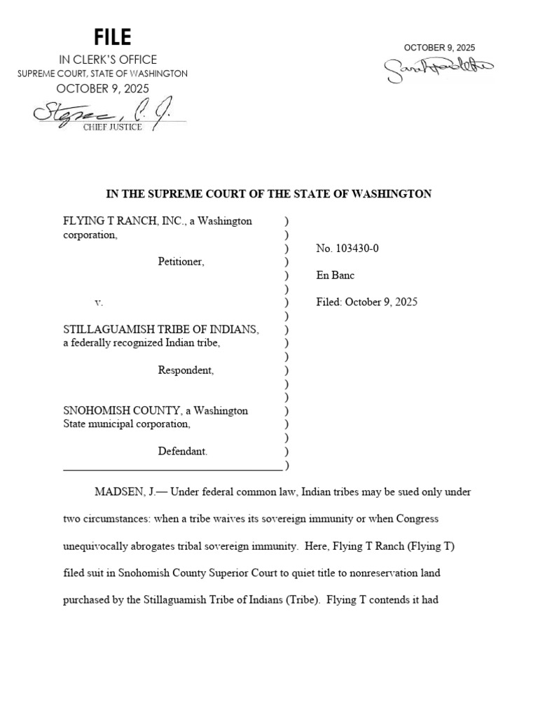 Tribal Sovereign Immunity Case Summary | PDF | Sovereign Immunity ...